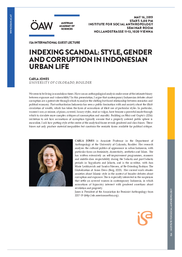ISA International Guest Lecture: Carla Jones